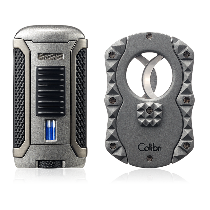 Colibri Quasar Cigar Cutter + Apex Lighter – Treasurer London